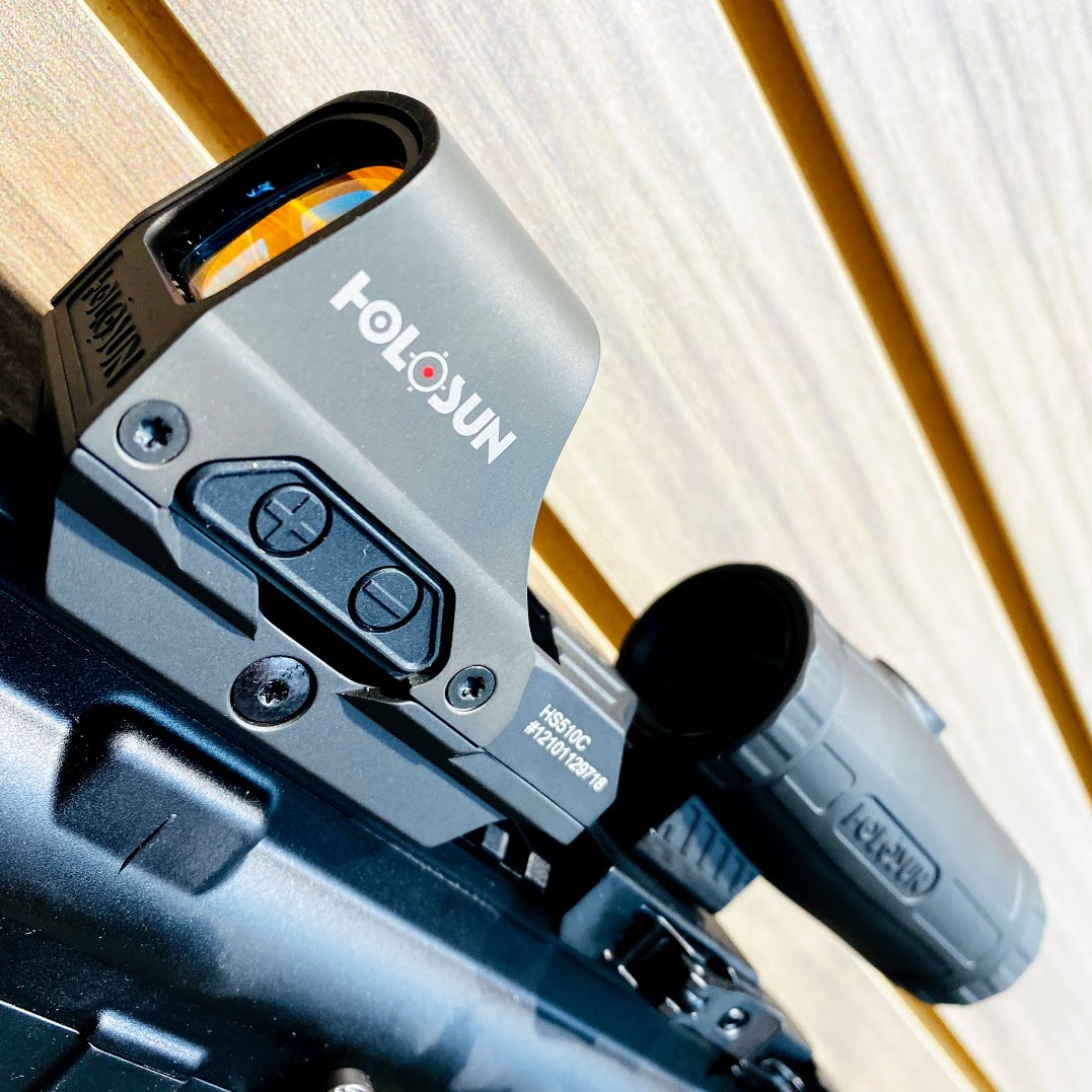 Holosun HS510C Red Dot w/ HM3X Flip Over Magnifier - GUNTICKETS [10 ...