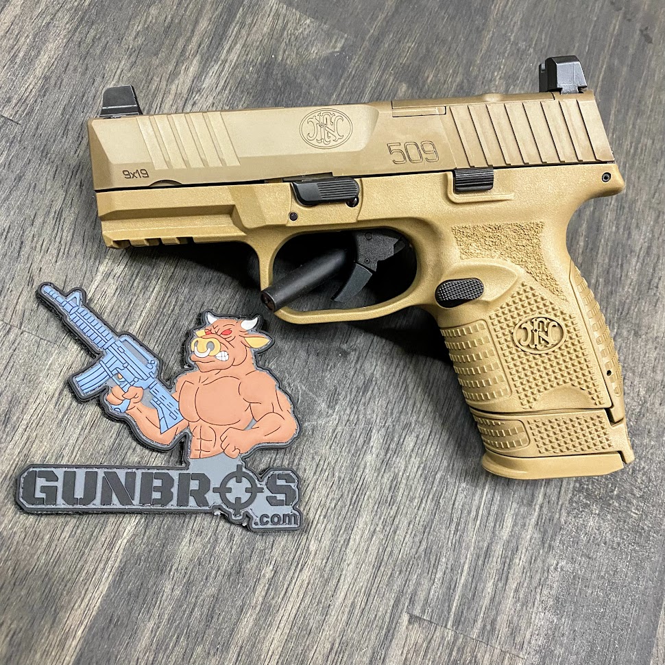 FN 509 Compact MRD FDE 9mm - GUNTALK [10 SPOT] - GUNBROS