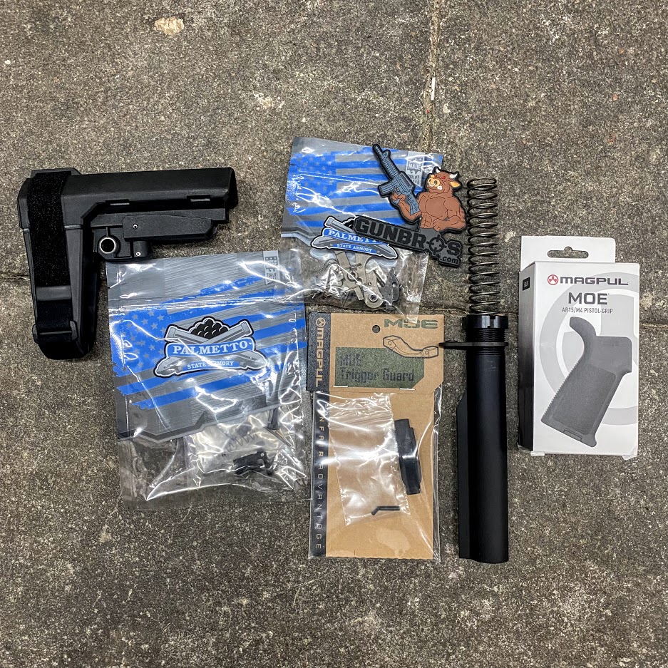 PSA Lower Build Kit SBA3 Brace MOE - GUNTICKETS [10 SPOT] - GUNBROS