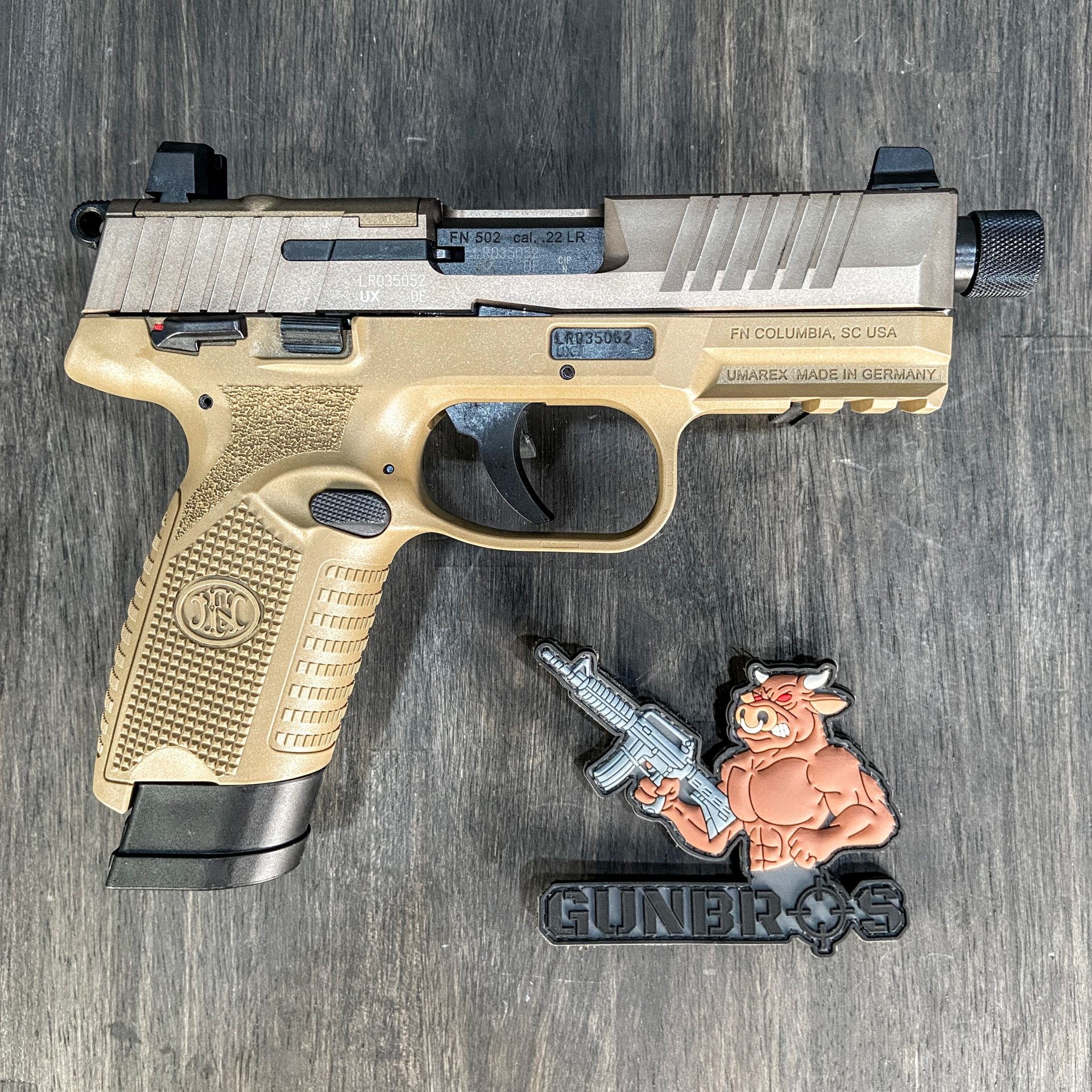 FN 502 FDE Tactical .22LR - GUNTICKETS [10 SPOT] - GUNBROS