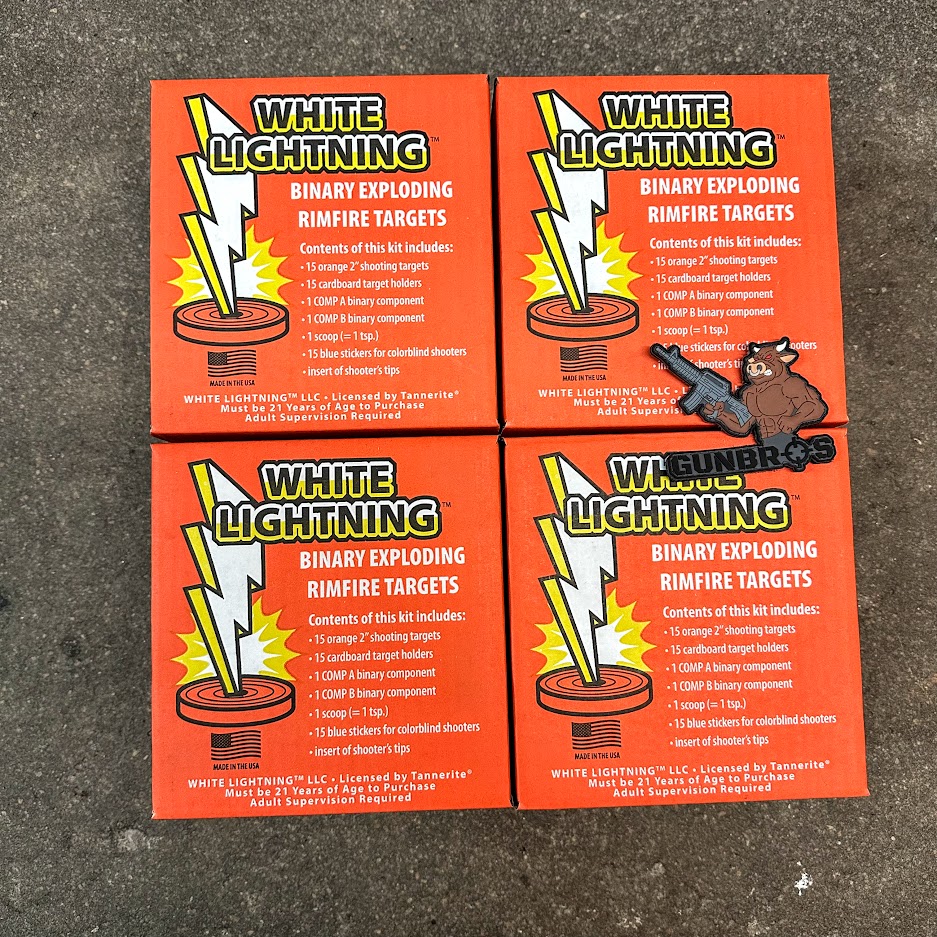 60 White Lightning Rimfire Exploding Targets - GUNTICKETS [10 SPOT ...