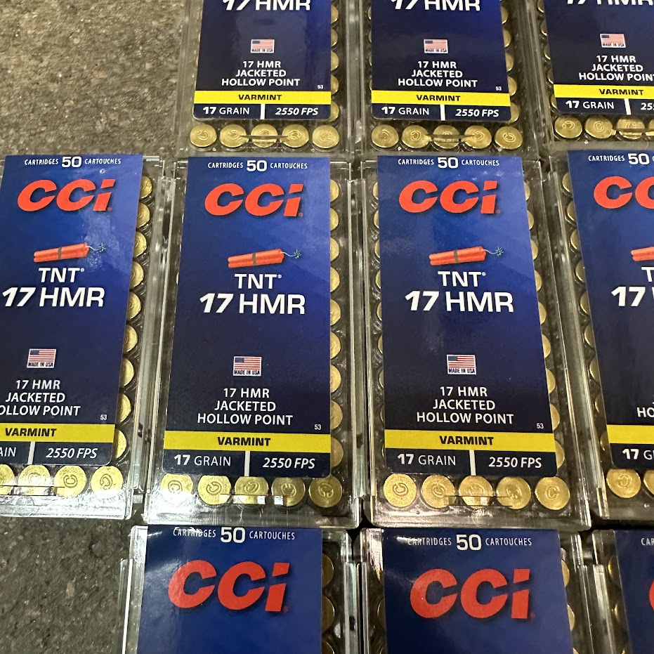 1000rds CCI .17 HMR Varmint TNT JHP - GUNTICKETS [10 SPOT] - GUNBROS