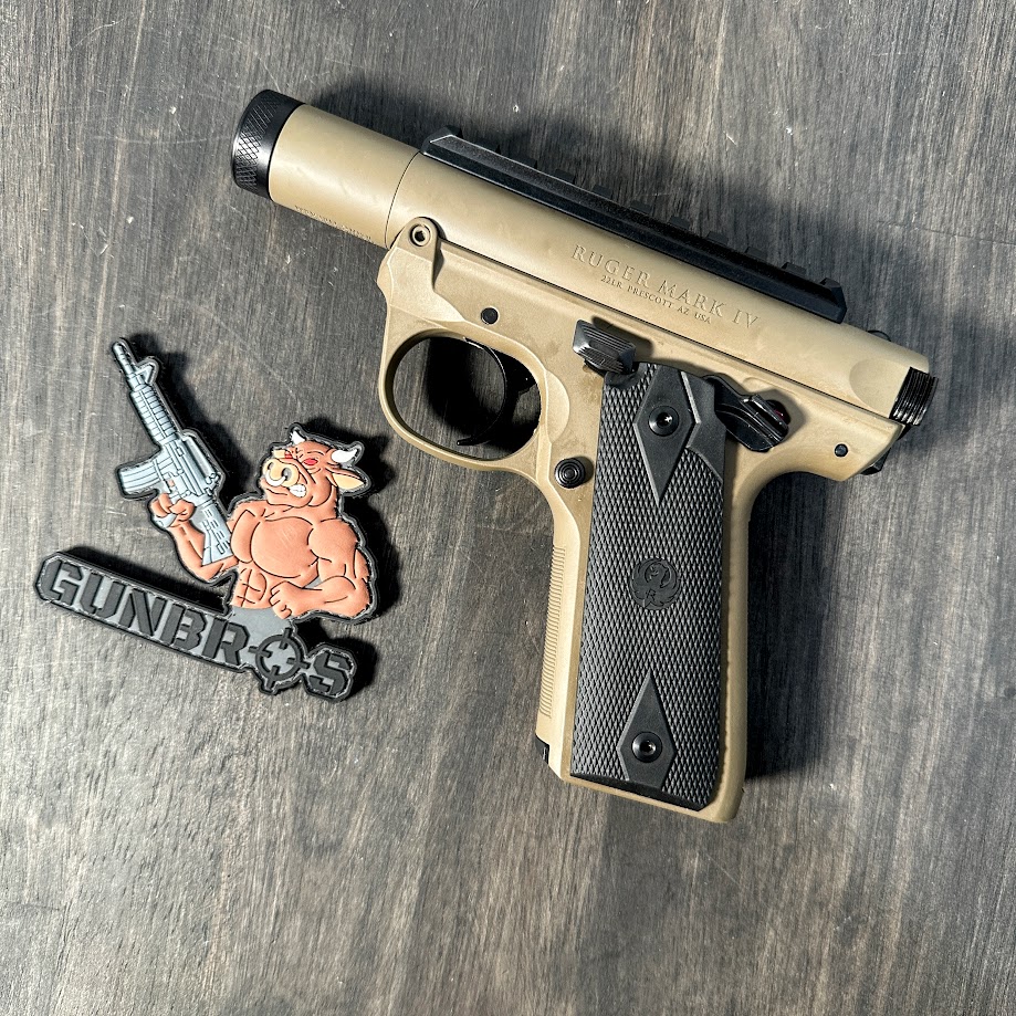 Ruger Mark IV .22LR Tactical FDE Cerakote - GUNTICKETS [10 SPOT] - GUNBROS