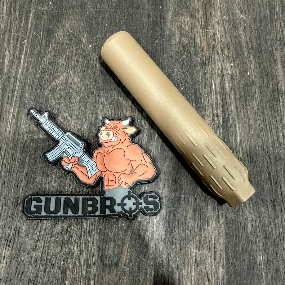 HUXWRX Flow 22 Ti FDE .22 Silencer - GUNTICKETS [10 SPOT] - GUNBROS