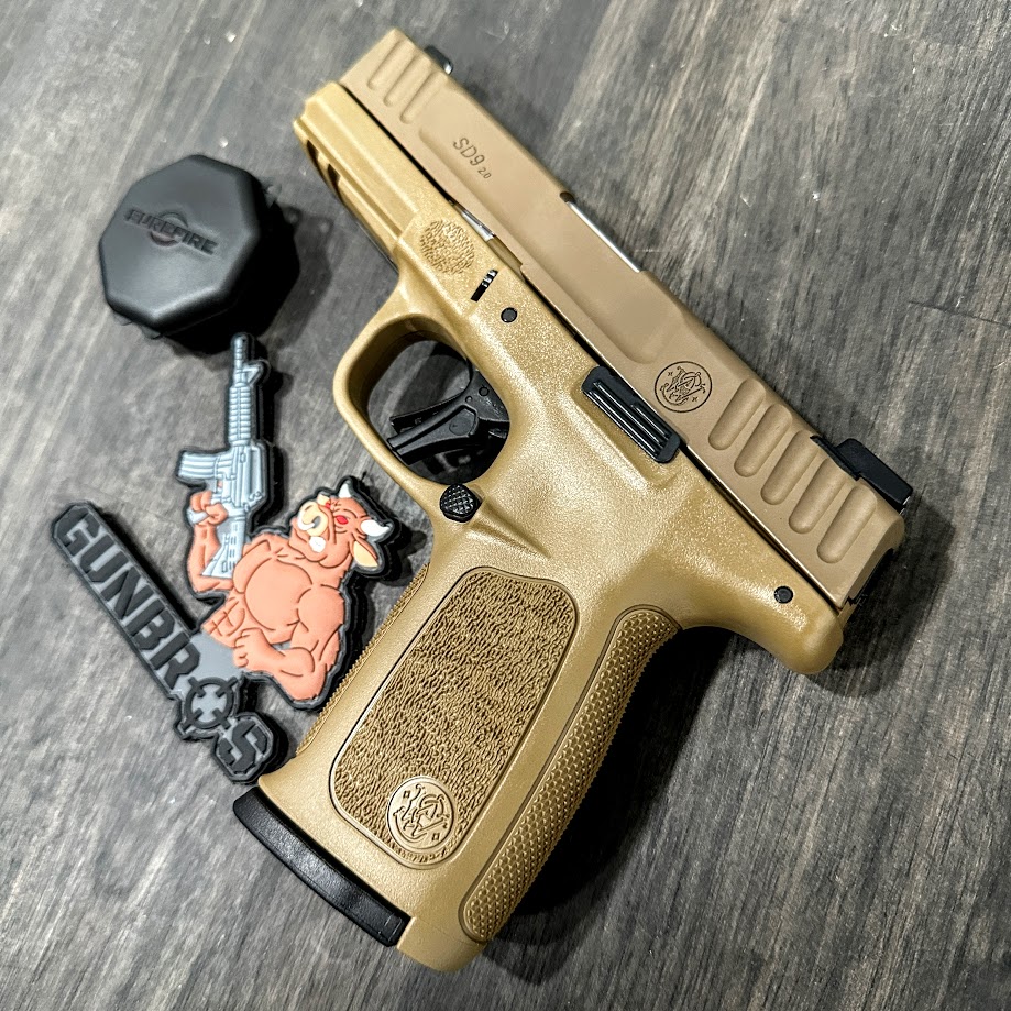 Smith & Wesson SD9 2.0 9mm FDE w/ Surefire EP3 Ear Pro - GUNTICKETS [10 ...