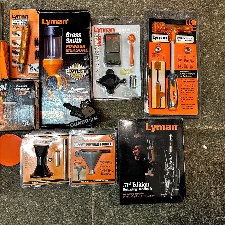 Lyman Brass Smith All-American 8 Turret Reloading Kit - GUNTICKETS [10 ...