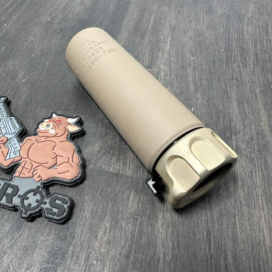 Surefire Socom 556 Mini II FDE Silencer - GUNTICKETS [20 SPOT] - GUNBROS