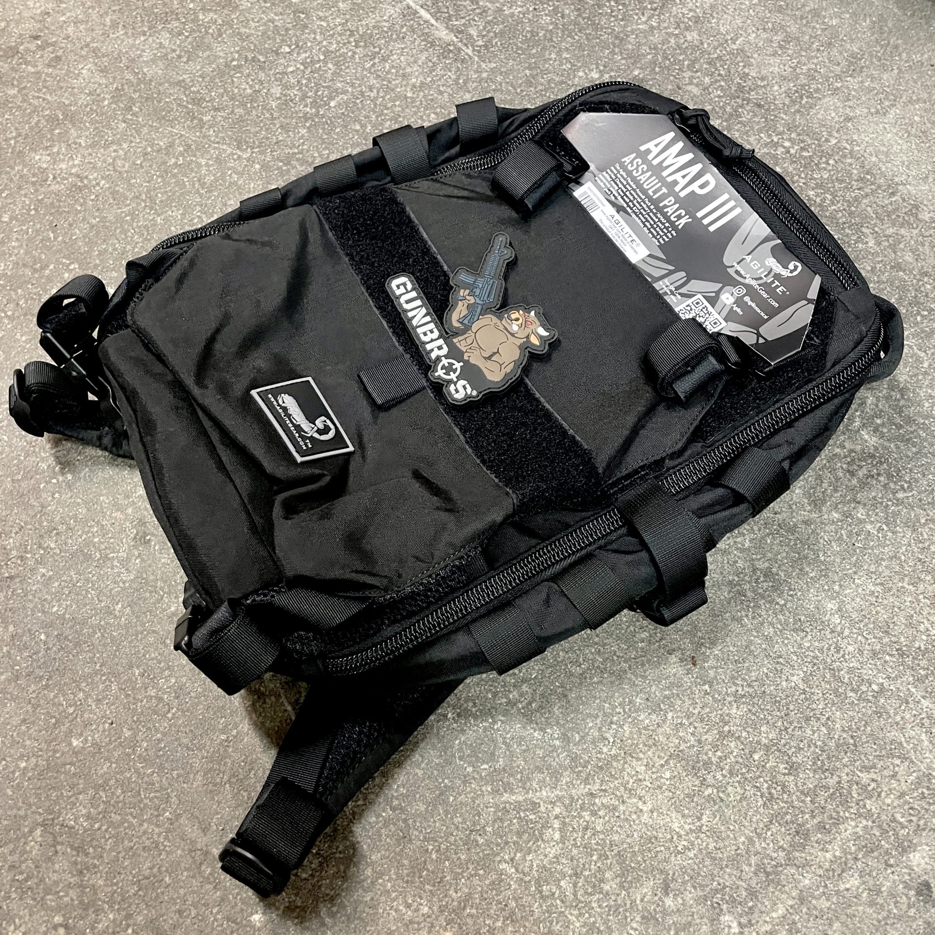 AGILITE AMAP III Assault Pack Black - GUNTICKETS [10 SPOT] - GUNBROS