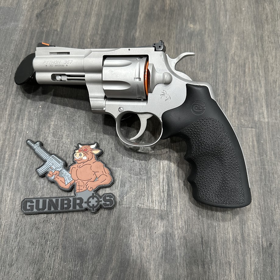 Colt Python Stainless Bead Blasted 3" .357 Magnum - GUNTICKETS [20 SPOT ...