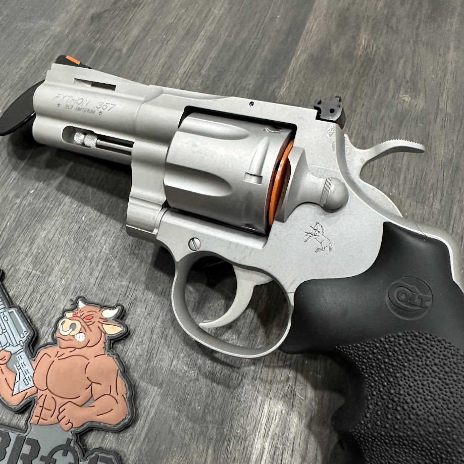 Colt Python Stainless Bead Blasted 3" .357 Magnum - GUNTICKETS [20 SPOT ...