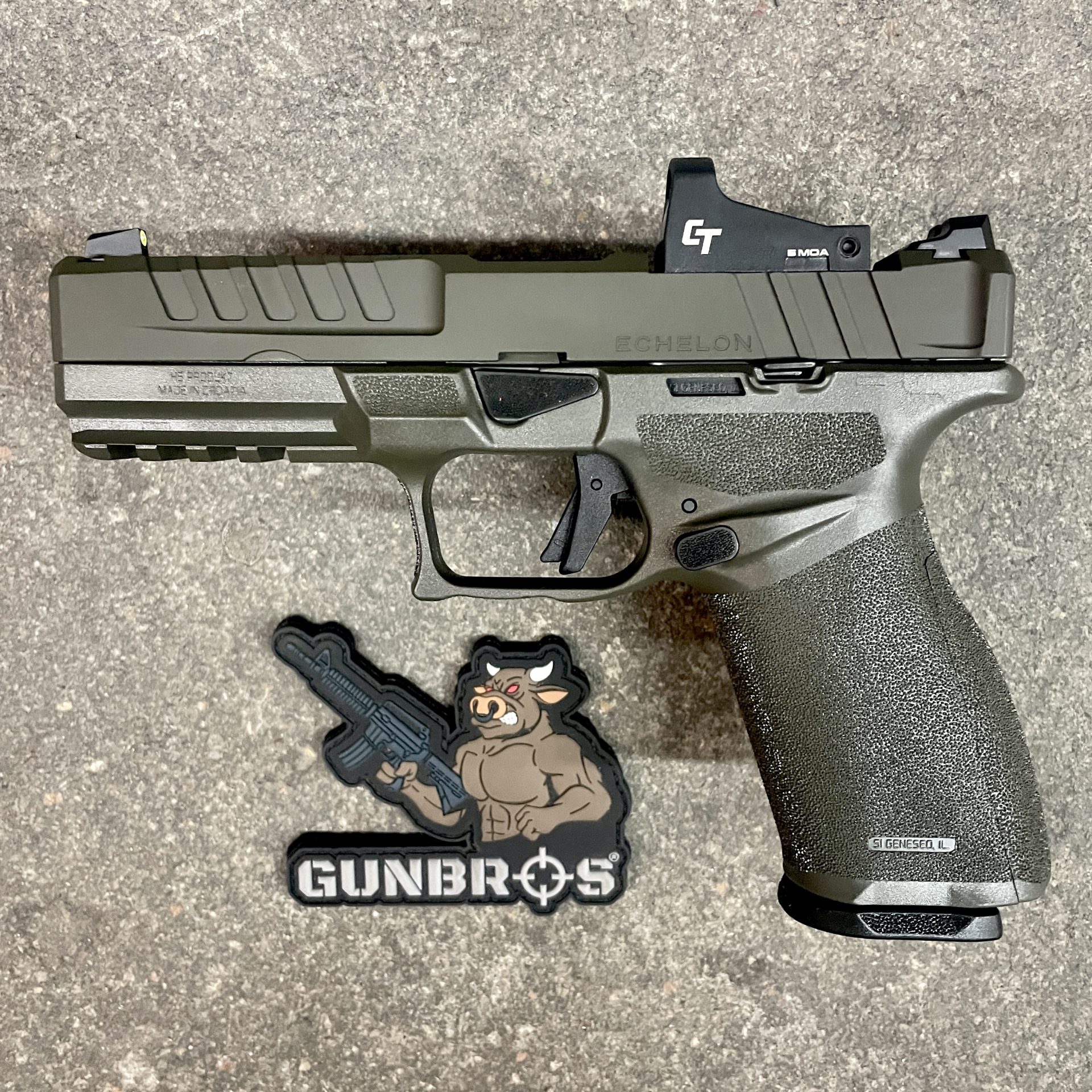 Springfield Echelon ODG 9mm W/ Crimson Trace Red Dot Gear Up Package ...