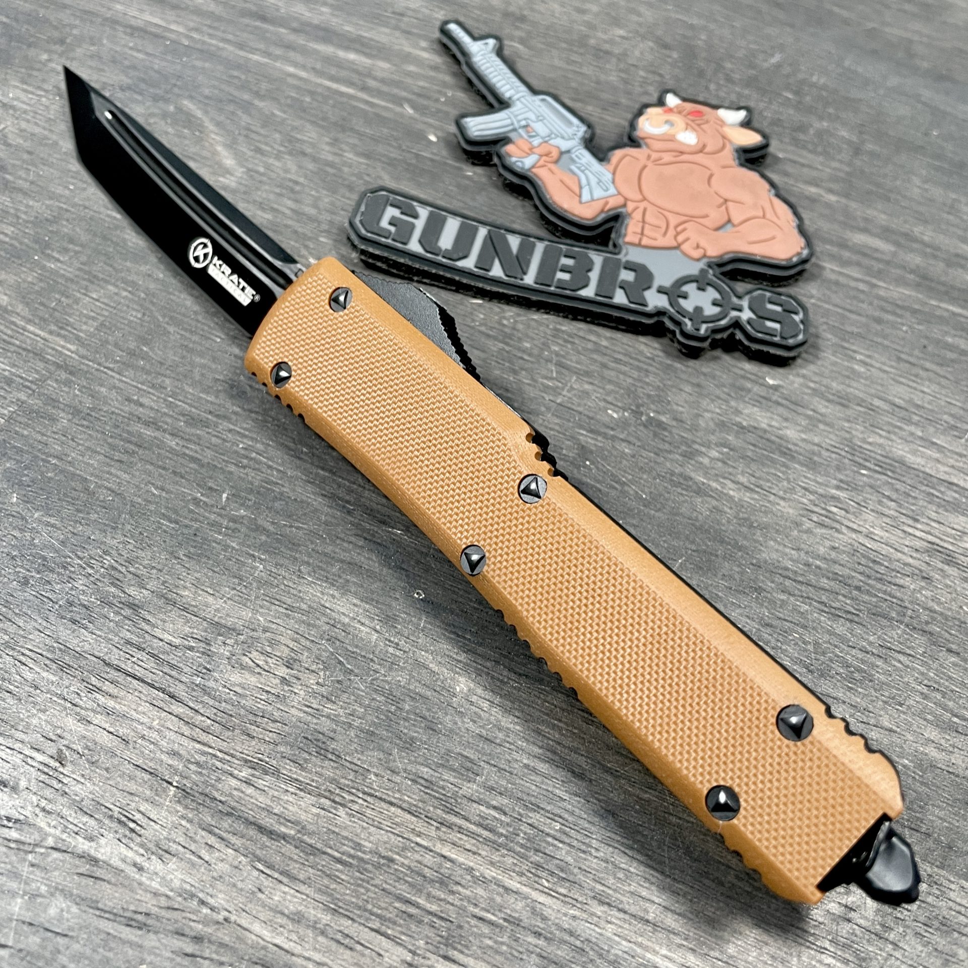 Krate Tactical Sandstorm OTF Knife - GUNTICKETS [10 SPOT] - GUNBROS