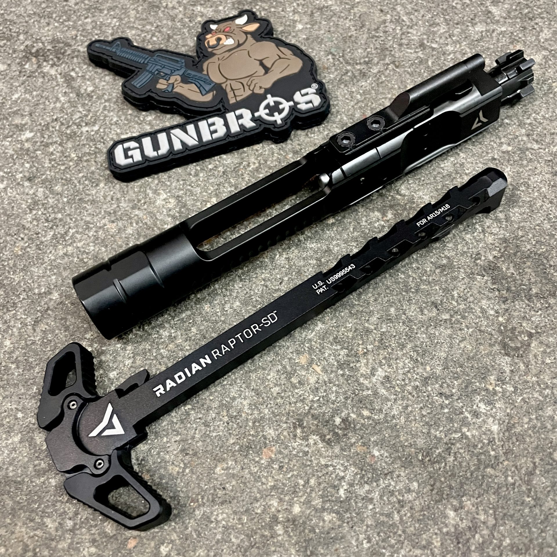 Radian Raptor-SD AR15 Charging Handle & Radian Bolt Carrier Group ...