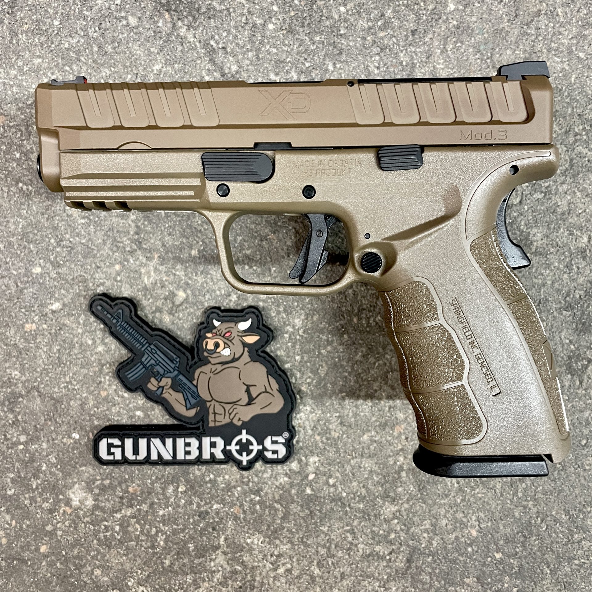 Springfield XD Mod 3 9mm Optics Ready FDE - GUNTICKETS [10 SPOT] - GUNBROS