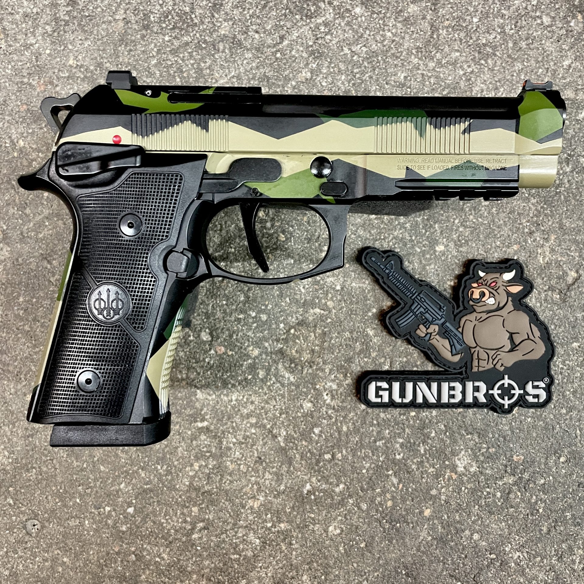 Beretta 92XI SAO 9mm Splinter Camo - GUNTICKETS [20 SPOT] - GUNBROS