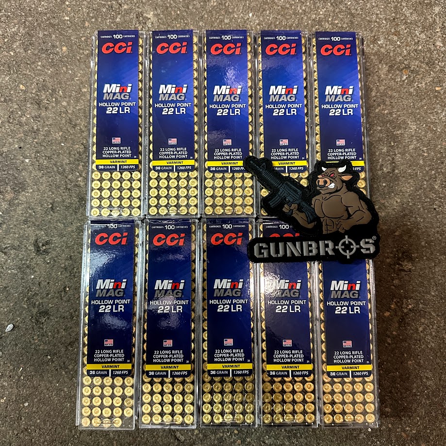 1000rds CCI Mini-Mag .22LR - GUNTICKETS [10 SPOT] - GUNBROS