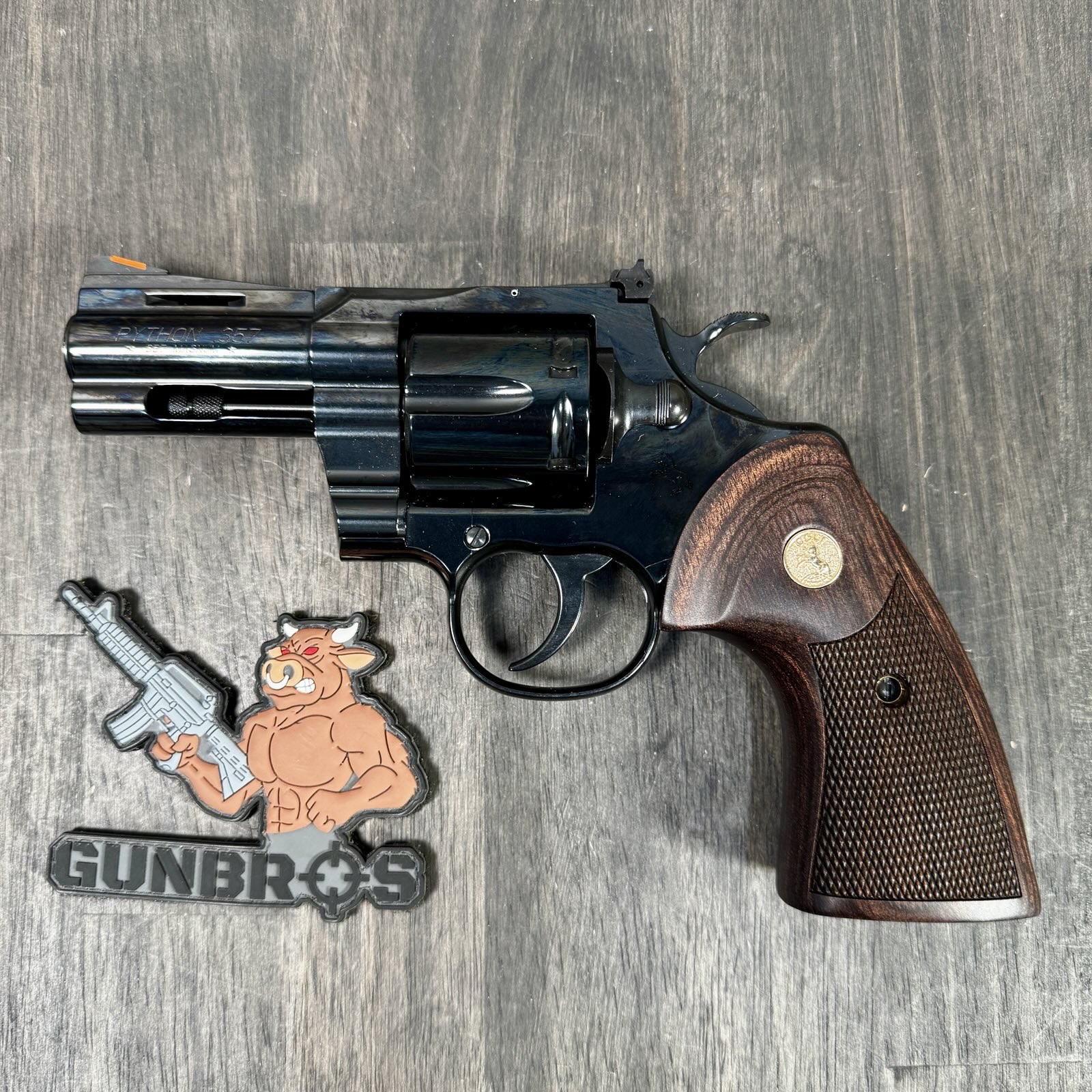 Colt Python Blued 3" .357 Magnum - GUNTICKETS [20 SPOT] - GUNBROS