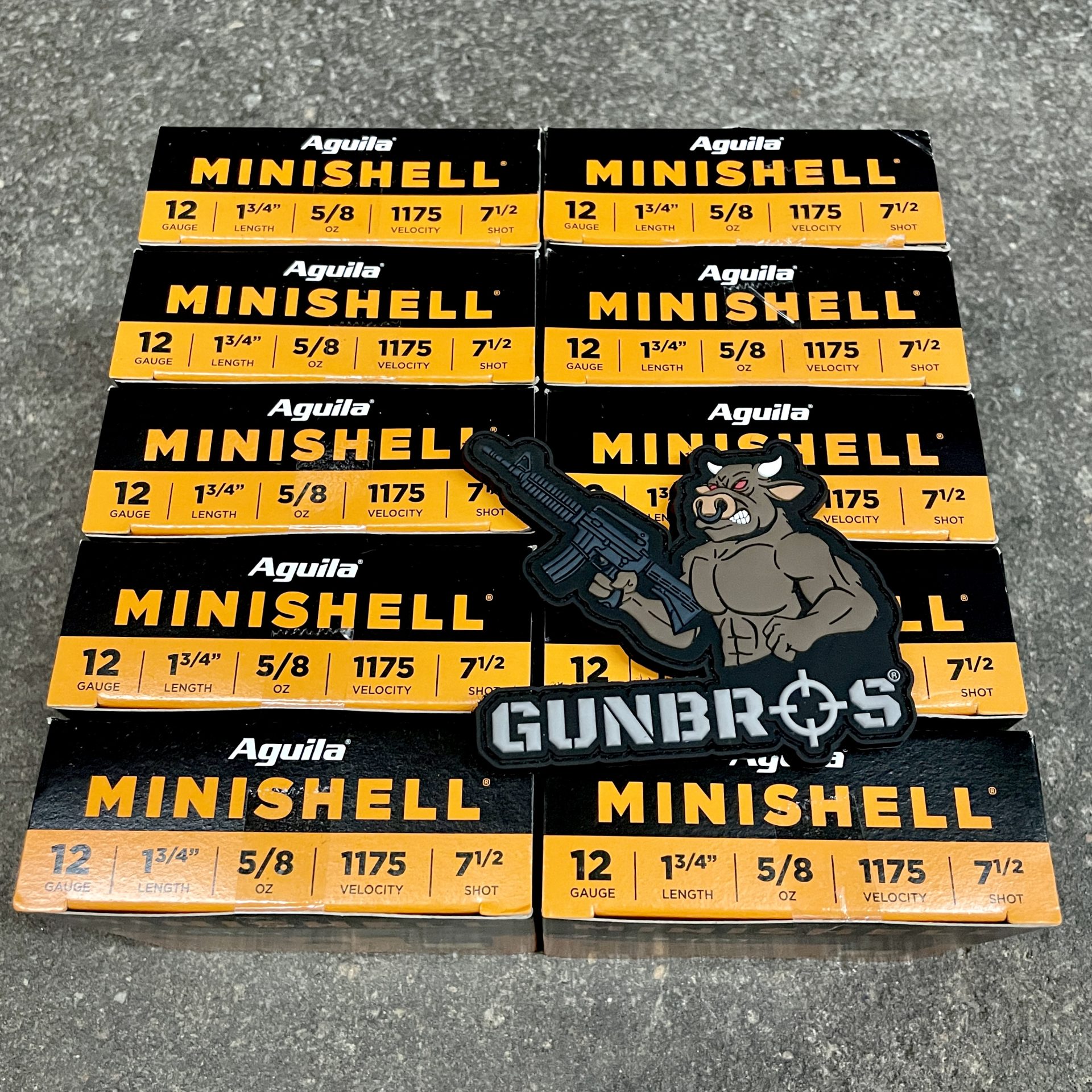 250rds Aguila 12ga 7.5 Shot Minishell - GUNTICKETS [10 SPOT] - GUNBROS