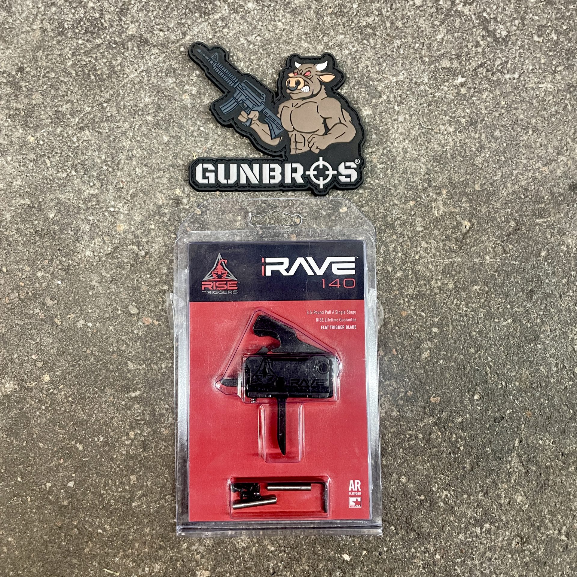 Rise Armament RAVE 140 Single Stage 3.5lb AR Trigger - GUNTICKETS [10 ...