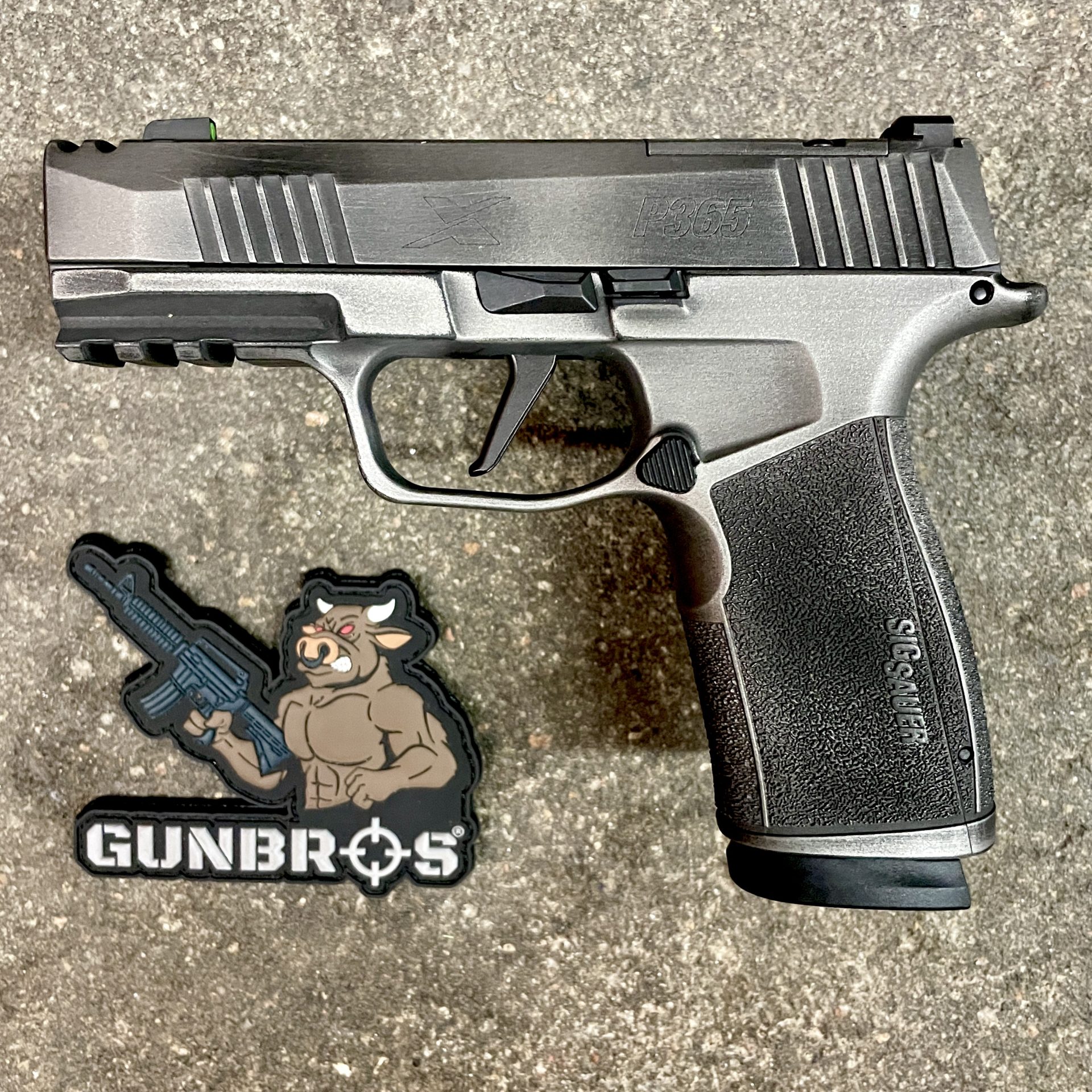 Sig Sauer P365 XMacro Distressed Gun Metal Gray 9mm - GUNTICKETS [20 ...